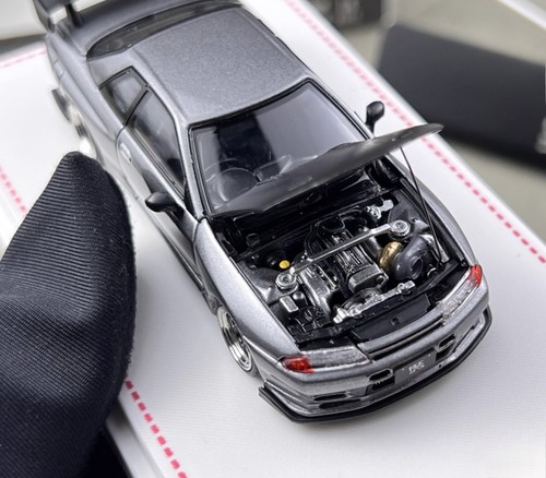 FH 1:64 Gray Skyline GTR R32 Top Secret Sports Model Diecast Display ...