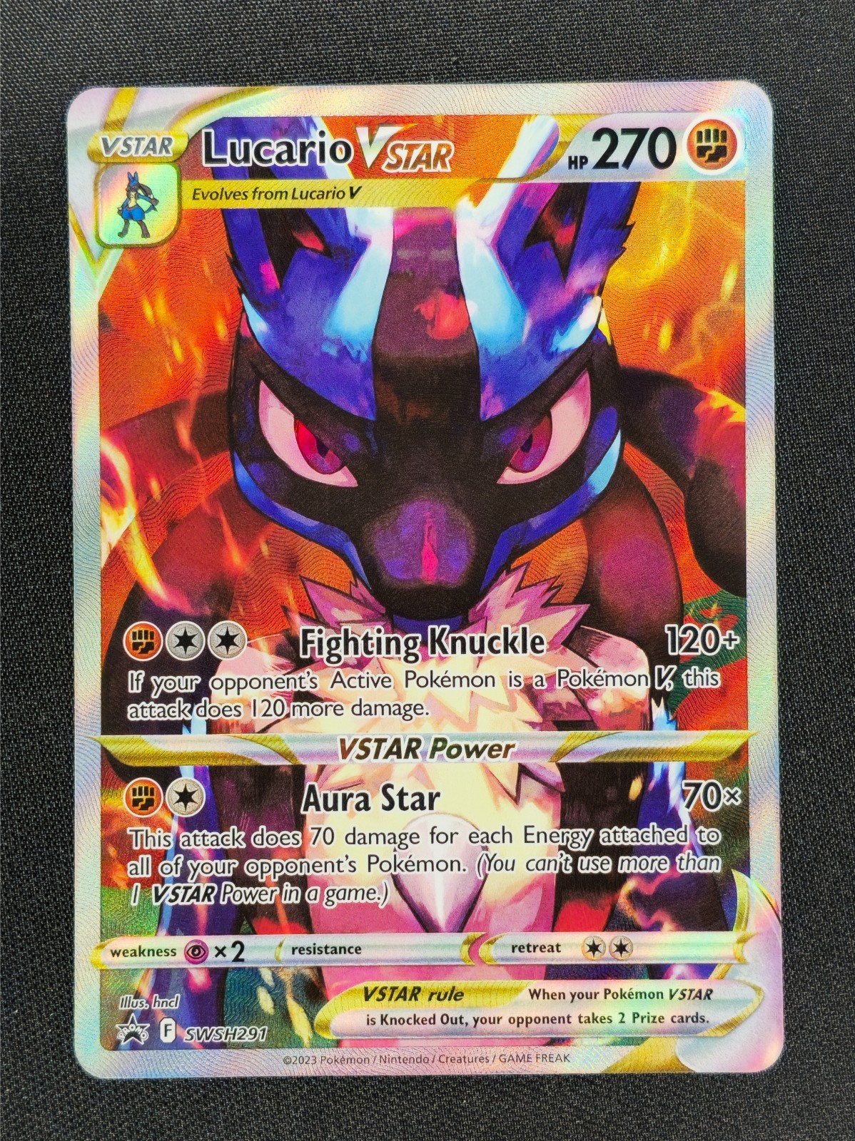 Lucario VSTAR SWSH291 Current Market Value | Promo