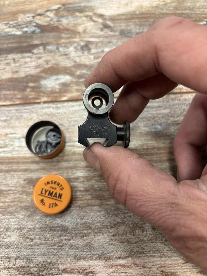 Vintage Lyman 77 H Front Globe Sight w/Inserts | eBay