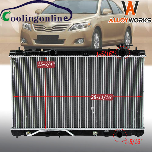 Premium Aluminum Core Radiator Fits 2007-2011 Toyota Camry 2.4L 2.5L ...