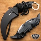 2 PC Dual Blade Spring Assisted Folding Pocket Knife + Karambit Blade ...