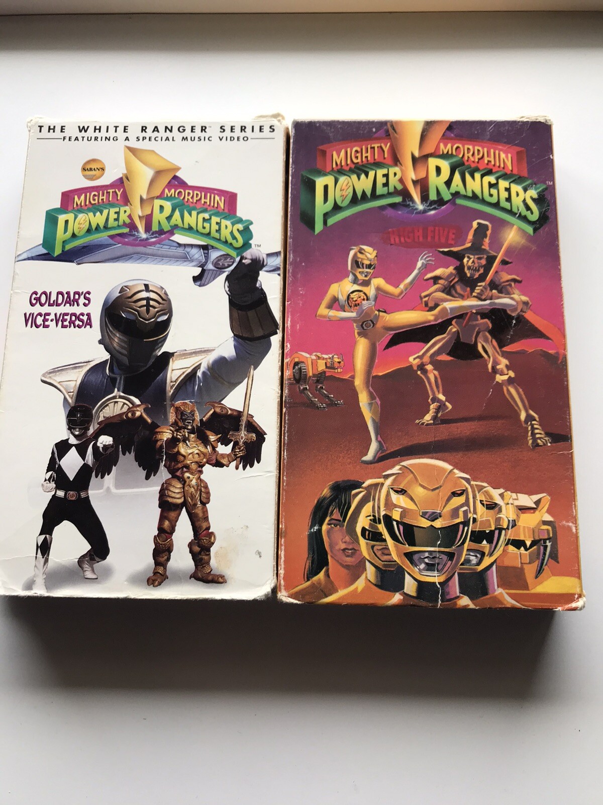 Mighty Morphin Power Rangers VHS 2 Tape Lot, Rare, OOP, Original Series ...