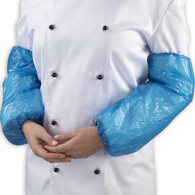 200x Healthline Oversleeves disposable Blue Plastic Arm Sleeves Covers ...