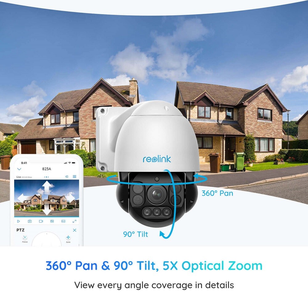 Reolink 4K PoE Outdoor Surveillance Security PTZ IP Speed Dome Camera ...