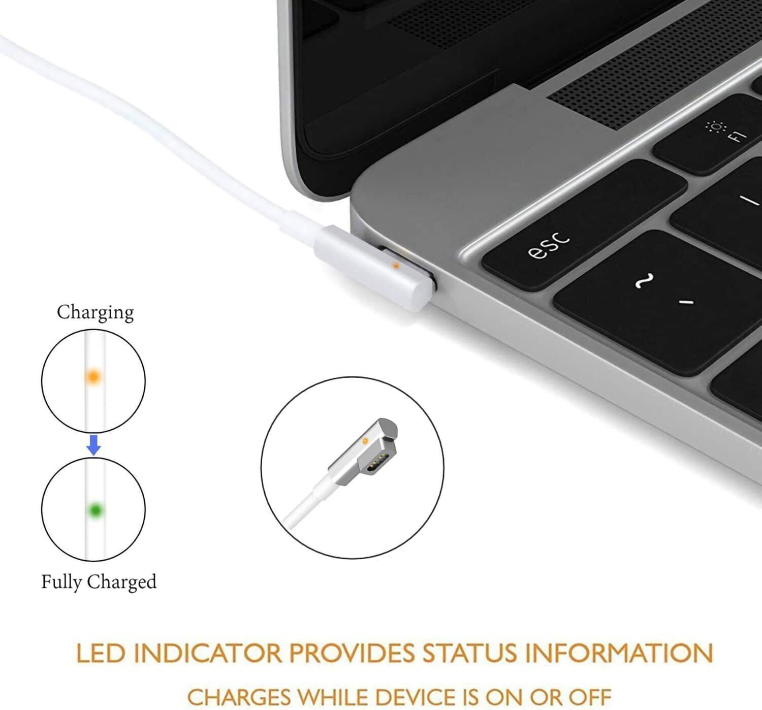 85W L-Tip Ladegerät Adapter Netzteil für MacBook A1286 Mac Book Pro DE ...