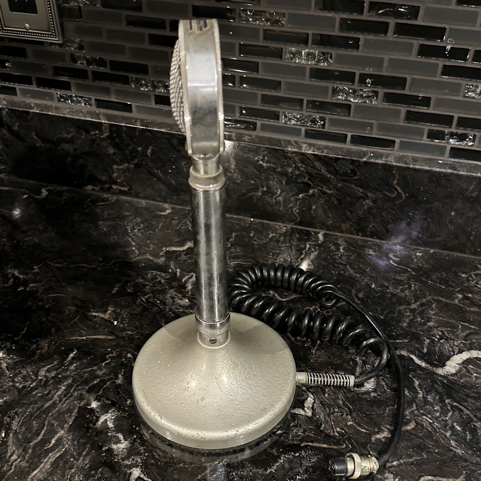 The Astatic Corp. Model D-104 Lollipop Microphone w/T-UG8 Stand CB Ham ...