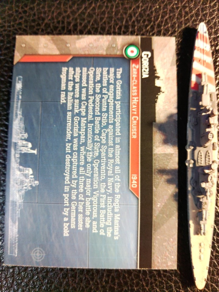 REAL Axis & Allies War at Sea Italy RM Gorizia Heavy Cruiser 29/40 ...