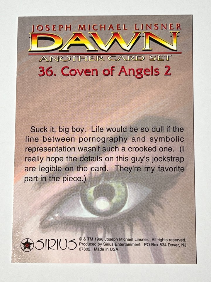 Trade Card: Joseph Michael Linsner Dawn Another Card Set #36 | eBay