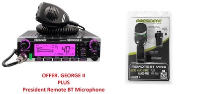 PRESIDENT GEORGE II CB HAM RADIO AM/FM/SSB PROGRAMMED EXPORT MODE ...