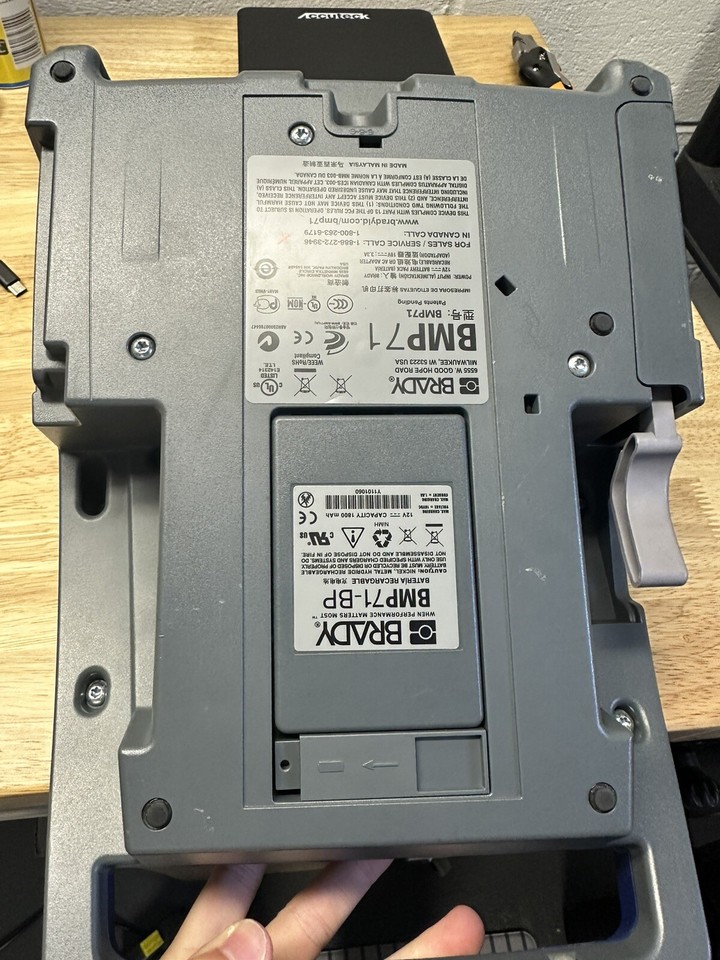 T194216 Brady BMP71 Portable Label Printer (won’t Turn On) | eBay