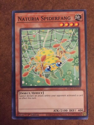 Naturia Spiderfang HAC1-EN098 Yugioh Trading Card | eBay