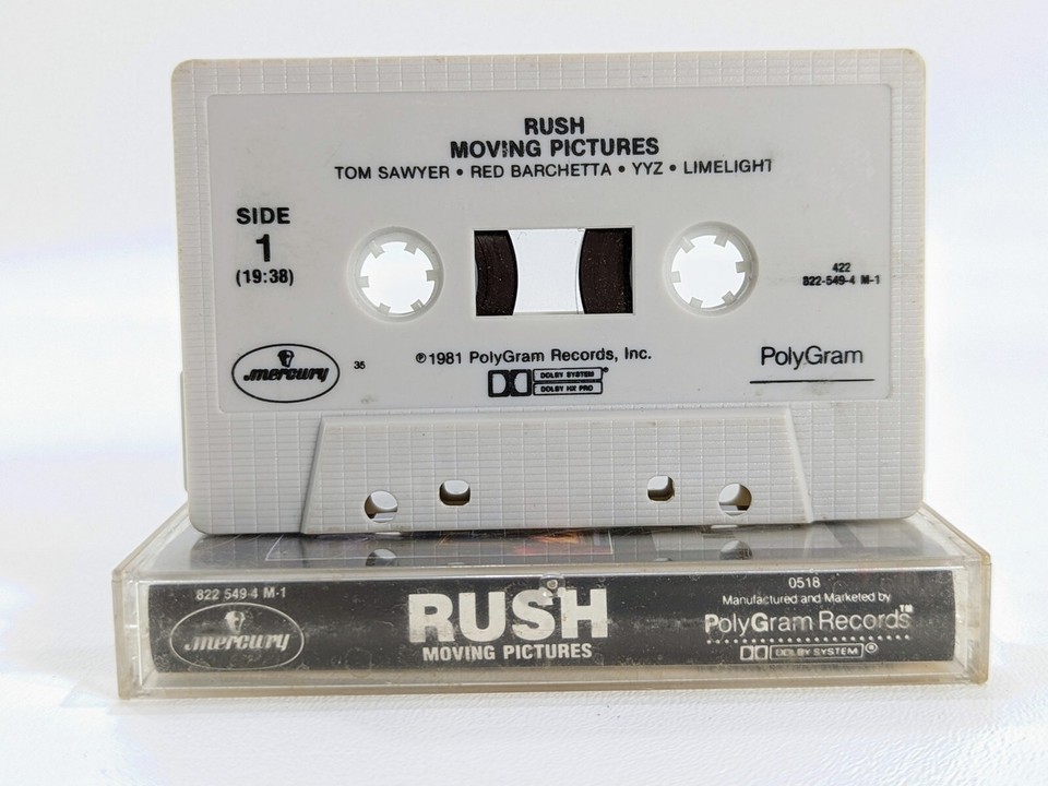 Vtg 1981 RUSH Cassette MOVING PICTURES Tape Album TESTED Anthem Lp | eBay