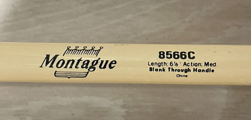 Montague 8566C Conventional Fishing Rod 6'6" Med Action Vintage | eBay