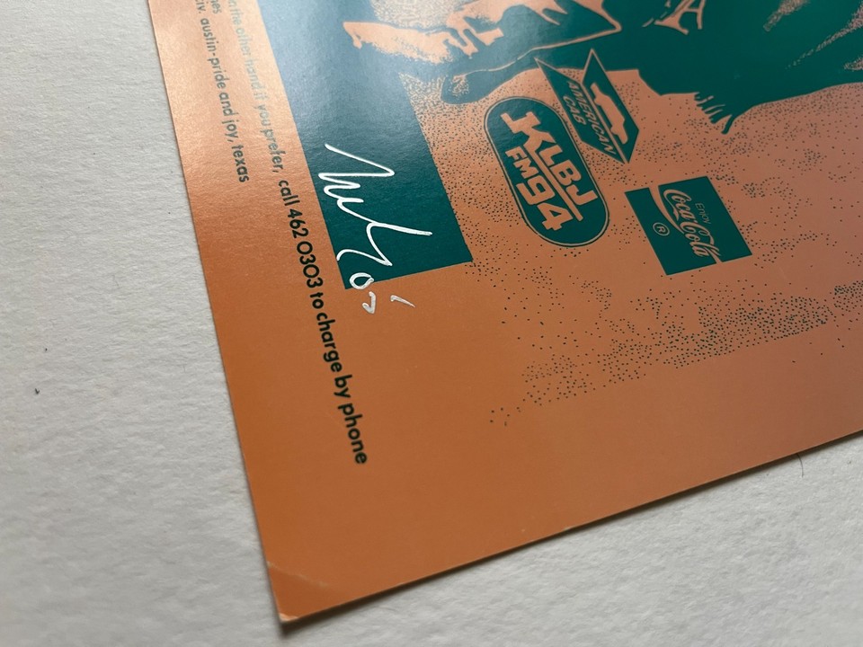 Stevie Ray Vaughan vintage poster by Jagmo & Terry raines signed 1990 ...