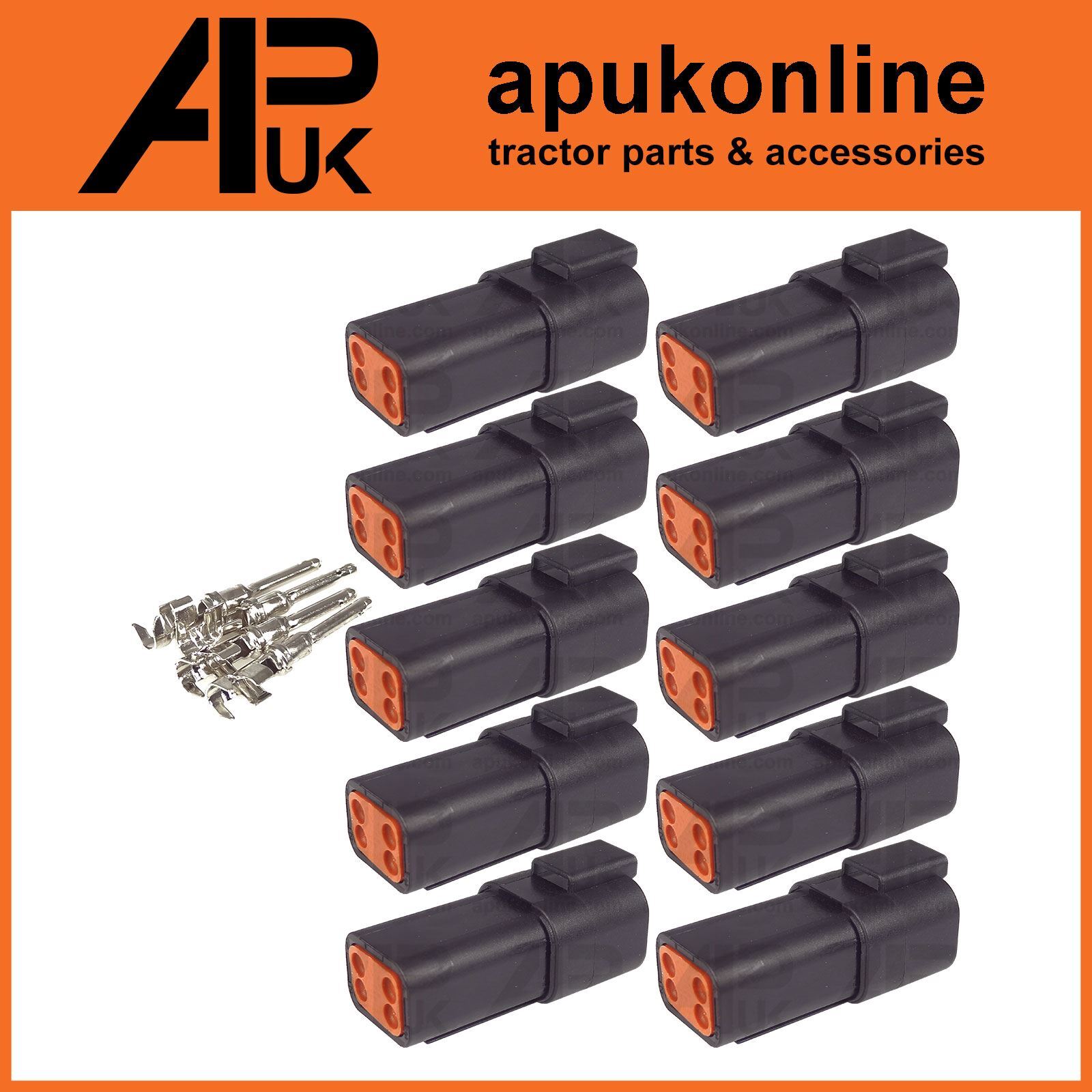 10x Female 4 Pin Connector Plug for Case IH Ford Fordson Massey ...