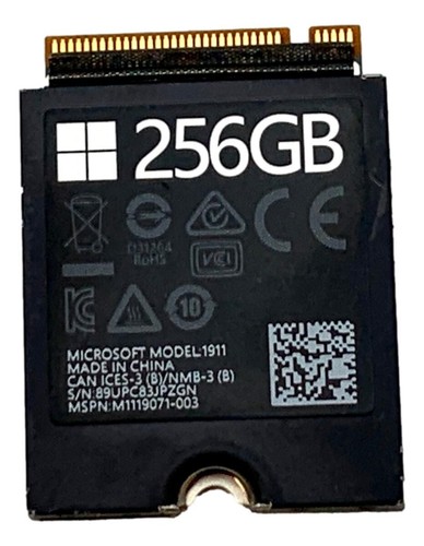 Genuine Microsoft Model 1911 PCIe NVMe 256GB M.2 2230 SSD surface ...