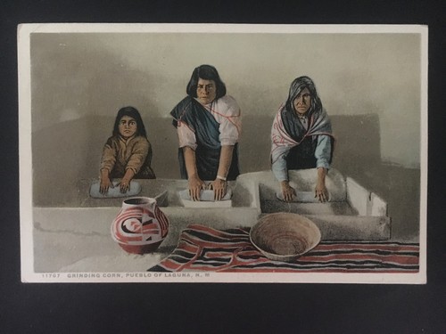 1923 NM USA Picture Postcard Native American Indian Pueblo Woemn ...