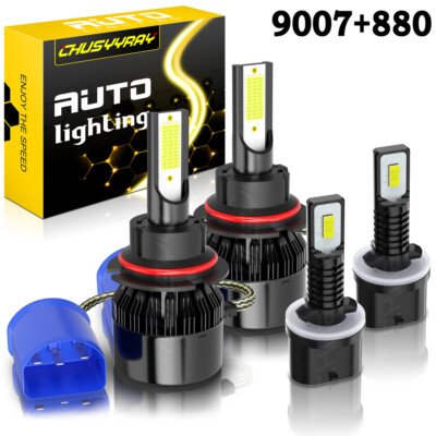 For Dodge Stratus Sedan 2001-2006 4X 6000K LED Headlight Hi/Lo Fog ...