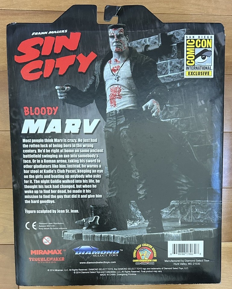Sin City Bloody Marv Diamond Select Action Figure #156/1300 SDCC New ...