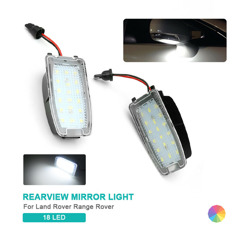 LED Side Mirror Puddle Lights White Lamps Assembly For Land Rover Range ...
