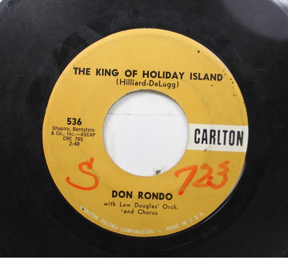 50'S & 60'S 45 Don Rondo - Wanderlust / The King Of Holiday Island On ...