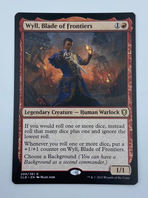 MTG Wyll, Blade of Frontiers Commander Legends: Battle for Baldur's ...