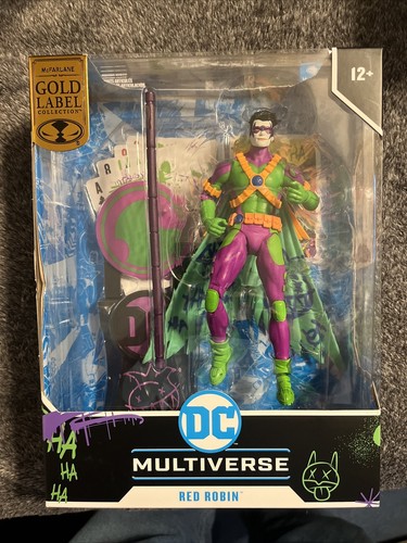 DC Multiverse New 52 7"Figure Exclusive Red Robin Jokerized Gold Label ...