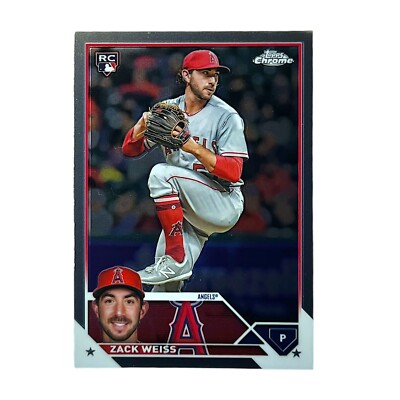 Zack Weiss RC 2023 Topps Chrome Update #USC155 Rookie MLB Angels Card ...