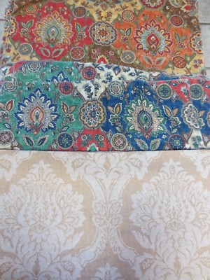 Pindler Fabric sample crafts upholstery Chair Stool pillow Linen Blends ...