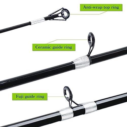 Sougayilang Fishing Rods Graphite Lightweight Trout Rods 2 Pieces ...