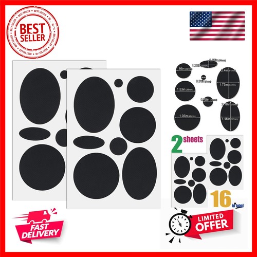 16pcs Puffer Down Jacket Repair Patch Kit, Black Nylon Fabric Repair ...