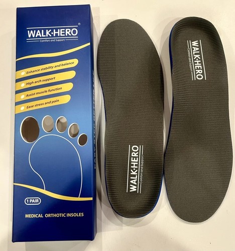 Walk Hero Comfort & Support Medical Orthotic Insoles Mens 11-11.5 ...