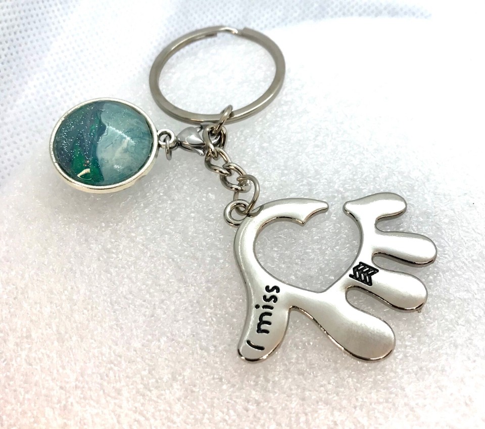 Handmade Key chain key rings charm unique gift idea wearable art ...