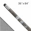 36" X 84" GRAY Fiberglass Screen Replacement Roll Door Window Screening ...