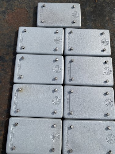 NEW Appleton FS-FD Unilet Cast Device Box Cover (LOT OF 9) w/Rubber ...