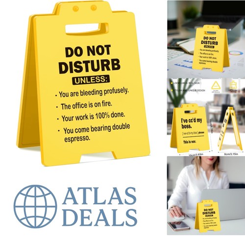 Funny 'Do Not Disturb Unless' Sign - Ideal for Admins and Break Room ...