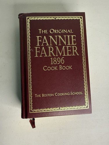 The Original Fannie Farmer 1896 Cook Book (Facsimile c 1996) HC/Very ...