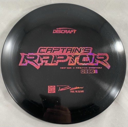 Discraft Captain's Raptor First Run Black With Tron Disc Golf ...