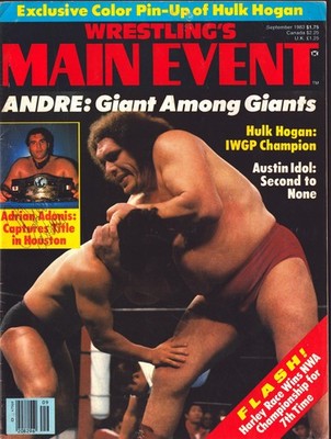 Adrian Adonis signed Wrestlings Main Event Magazine September 1983 | eBay