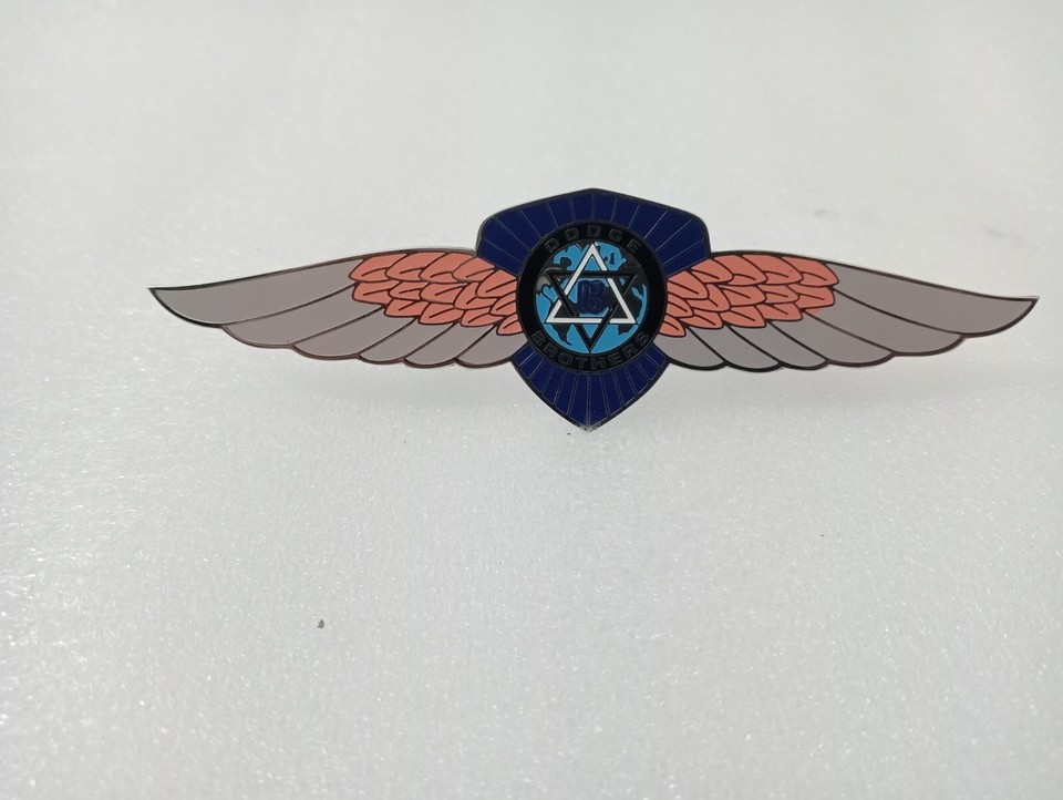VINTAGE DODGE BROTHERS FRONT GRILL RADIATOR WINGED BADGE EMBLEM | eBay