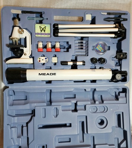 Meade Telescope and Microscope Kit w/ Original Case Excellent Condition ...