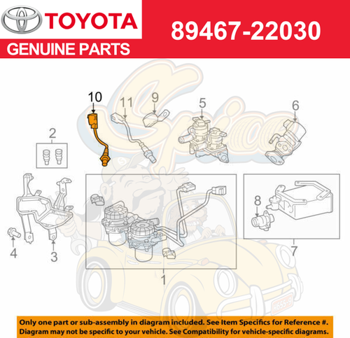 Toyota Genuine 2011-2013 Sequoia Tundra Sensor, Air Fuel Ratio 89467 ...