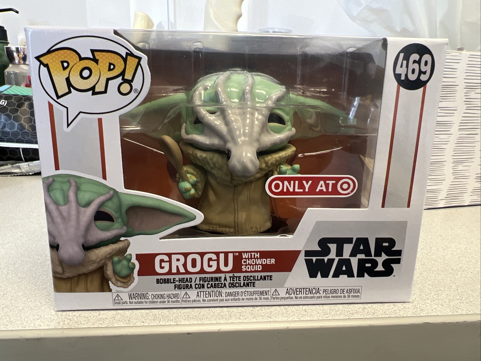 Funko Pop! Star Wars #469 "GROGU" with Chowder Squid 2021 Target ...