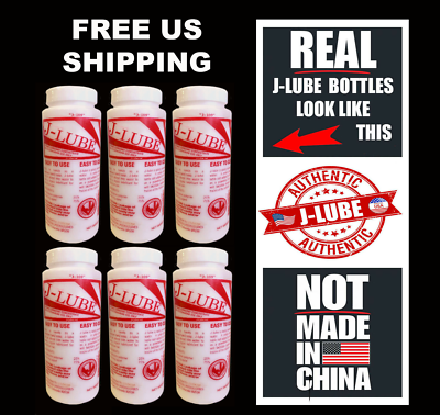 6 Bottles - REAL J-Lube Lubricant JLube Powder Powdered 10-oz FREE US ...