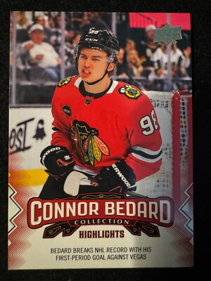 Connor Bedard 2023-24 Upper Deck Connor Bedard Collection Highlights RC ...