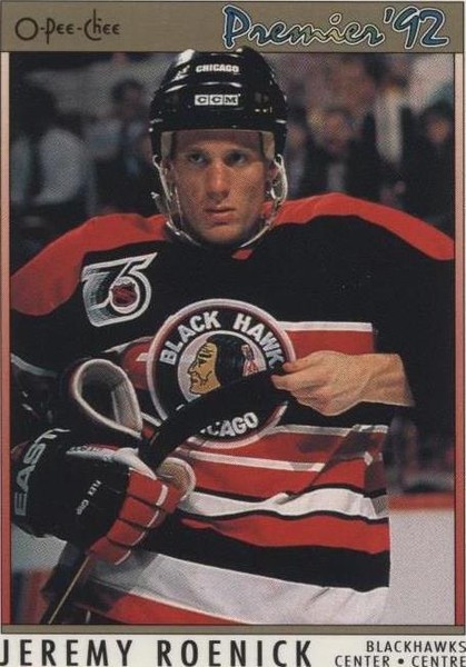 1991-92 O-Pee-Chee Premier - #52 Jeremy Roenick, Jeremy Roenick for ...