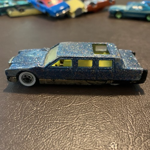 Vintage Hot Wheels 1990 Blue Sparkle Glitter Limousine Limo Cadillac ...