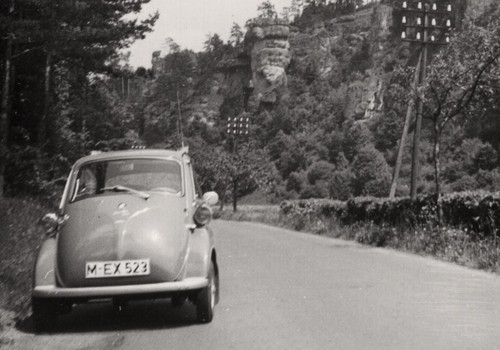 BMW ISETTA, old classic mini micro car Vintage fine art Photograph ...