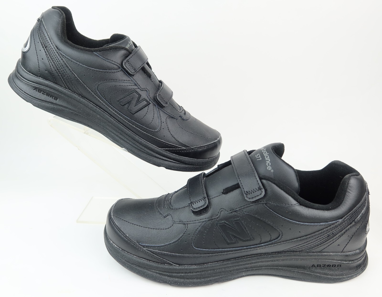 New Balance Men's 577 Dual Strap Walking Shoes Black … - Gem