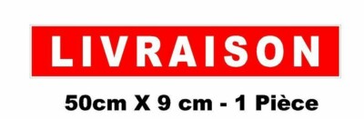 sticker autocollant livraison 50x9cm | eBay